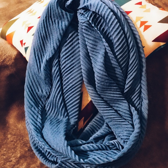 Accessories | Nwt Royal Blue Ribbed Infinity Scarf | Poshmark